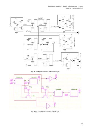 Cost Efficient Design of Reversible Adder Circuits for Low Power Applications | PDF