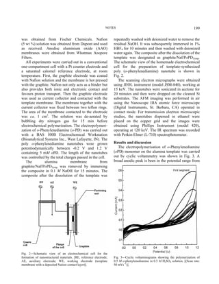 Electrochemical fabrication and characterization of poly (o ...