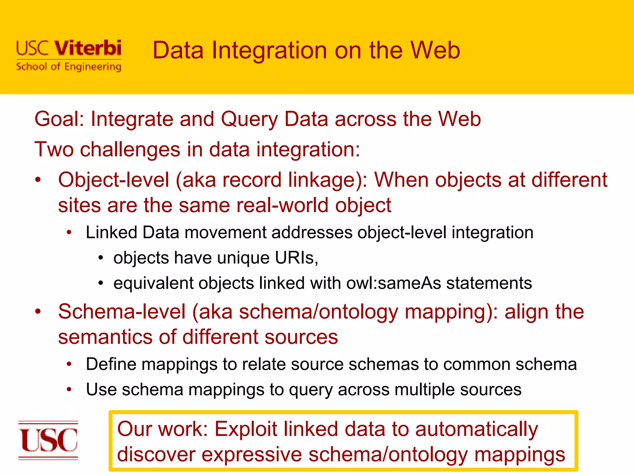 Discovering Alignments in Ontologies of Linked Data