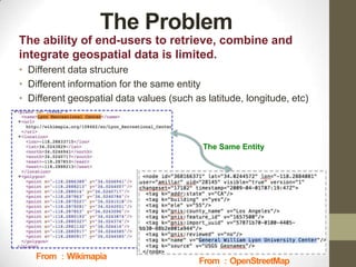 A Semantic Approach to Retrieving, Linking, and Integrating Heterogeneous Geospatial Data | PPT