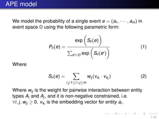 Entity Embedding-based Anomaly Detection for Heterogeneous Categorical Events | PDF