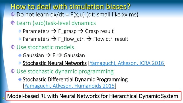 Model-based Reinforcement Learning with Neural Networks on Hierarchical ...