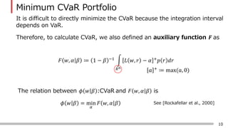 RM-CVaR: Regularized Multiple β-CVaR Portfolio(IJCAI Presentation) | PDF