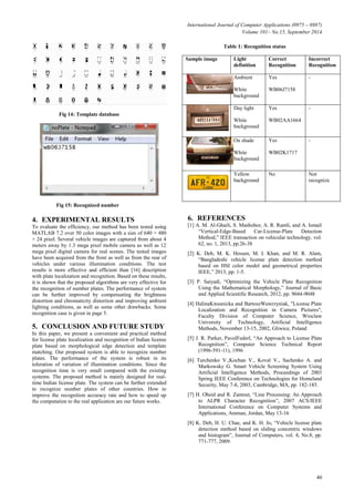 License Plate Recognition using Morphological Operation. | PDF