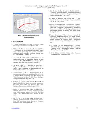 Speed Determination of Moving Vehicles using Lucas- Kanade Algorithm | PDF