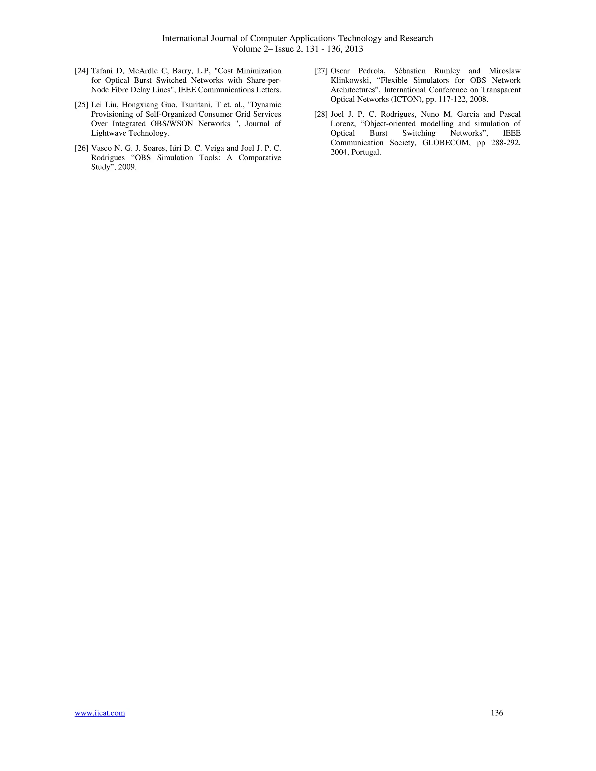 Challenges, Issues and Research directions in Optical Burst Switching | PDF | Computer ...
