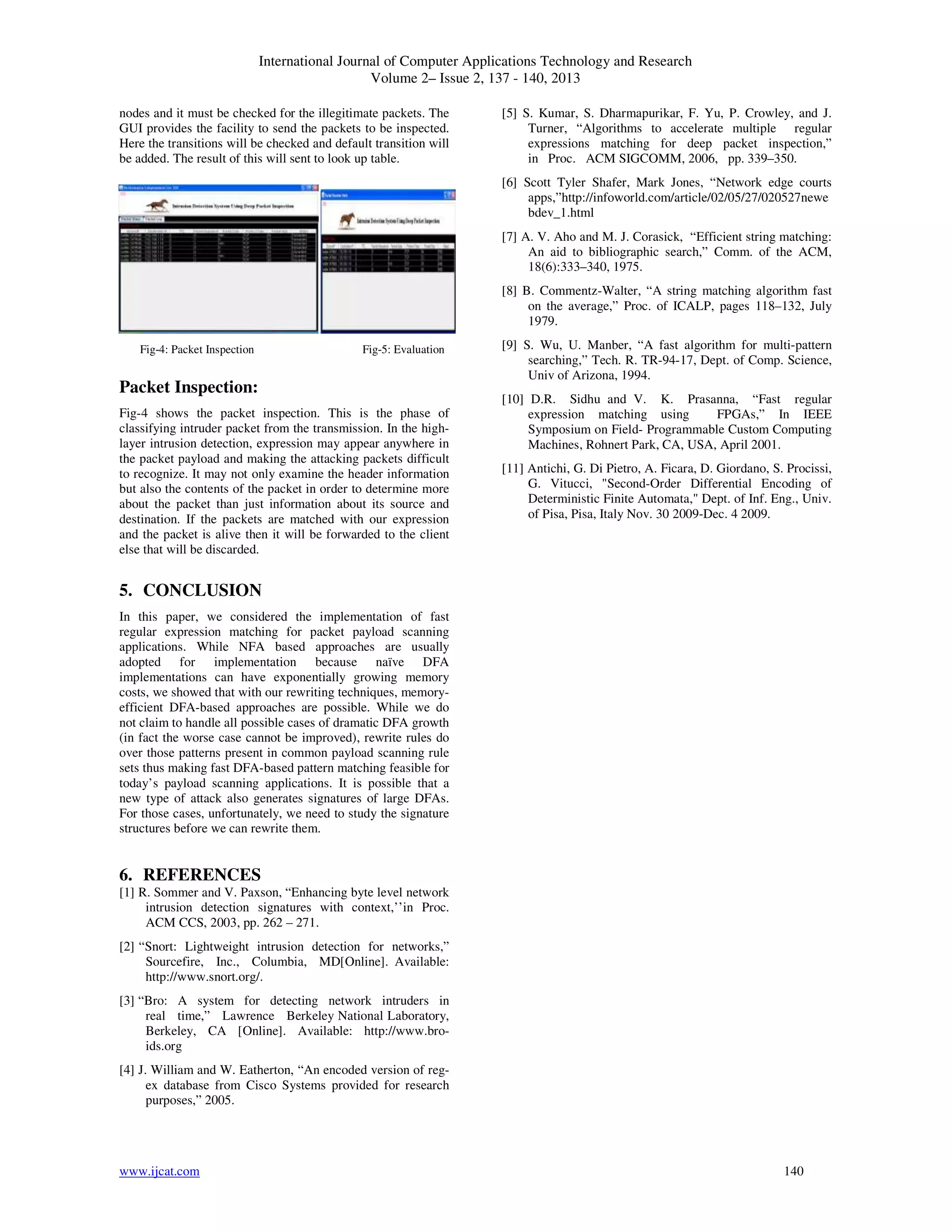 Deep Packet Inspection with Regular Expression Matching | PDF | Computer Networking | Computing