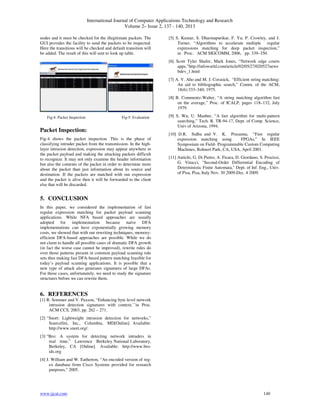 Deep Packet Inspection with Regular Expression Matching | PDF | Computer Networking | Computing