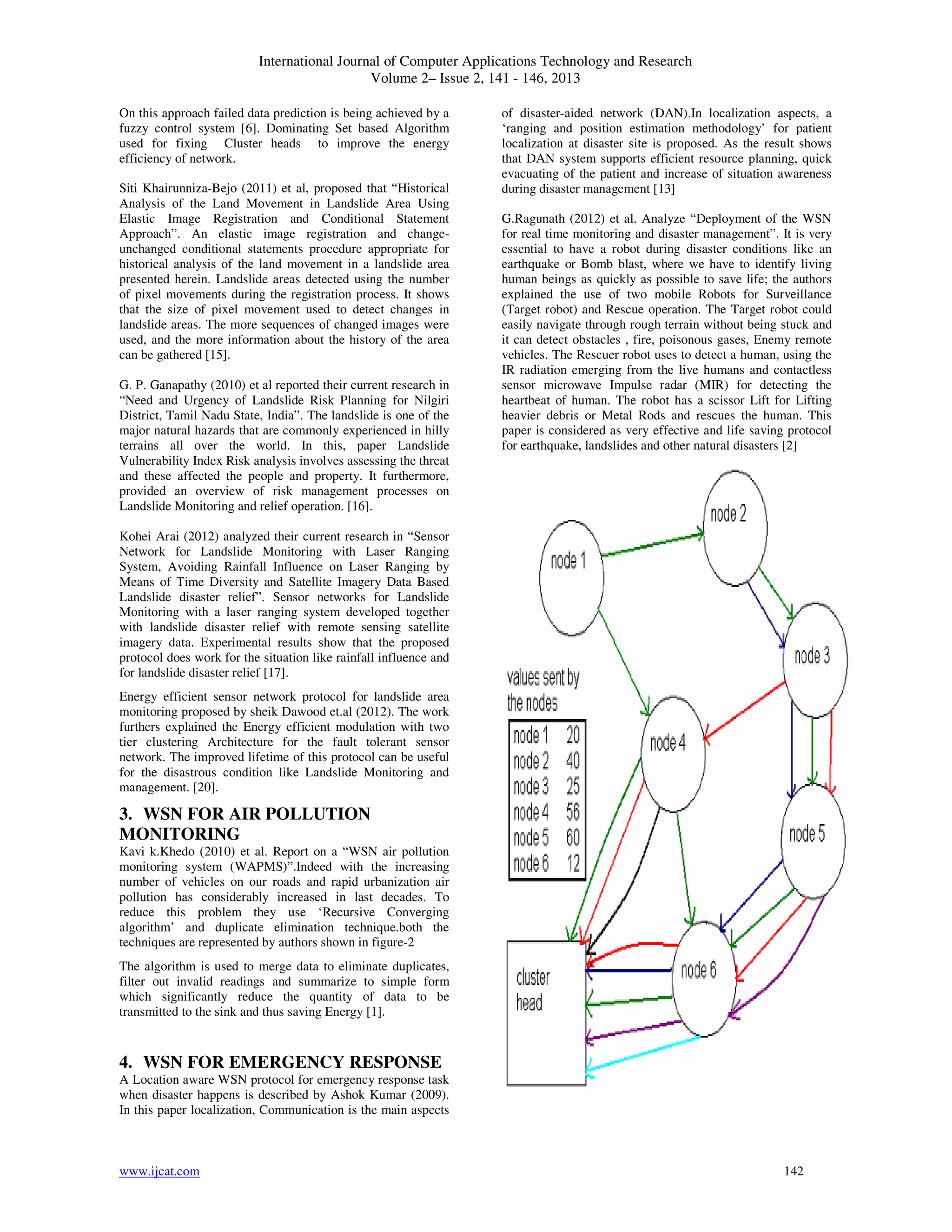 A Review on Wireless Sensor Network Protocol for Disaster Management | PDF | Internet of Things ...