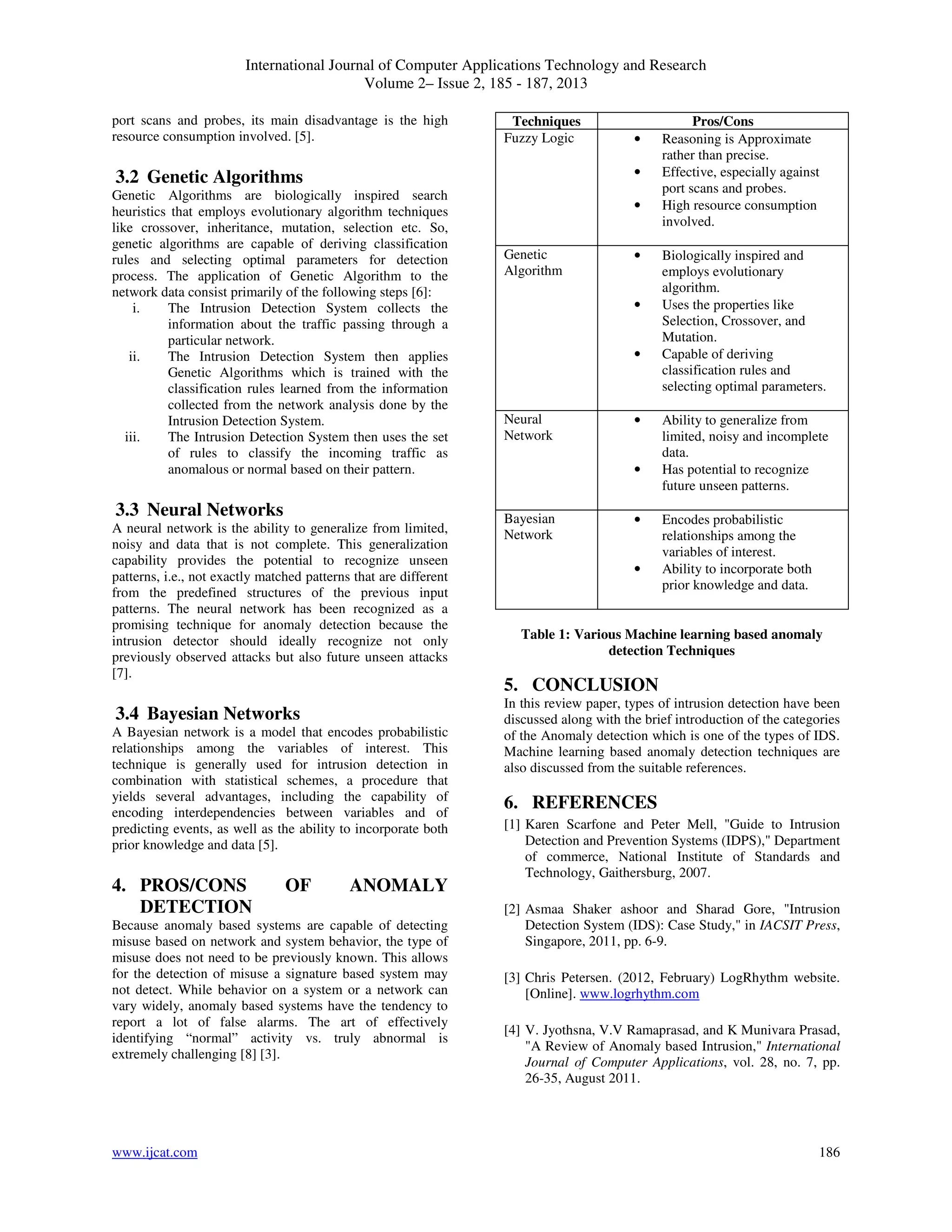 A Review of Machine Learning based Anomaly Detection Techniques | PDF
