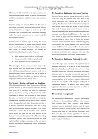 Cognitive Radio: An Emerging trend for better Spectrum Utilization | PDF