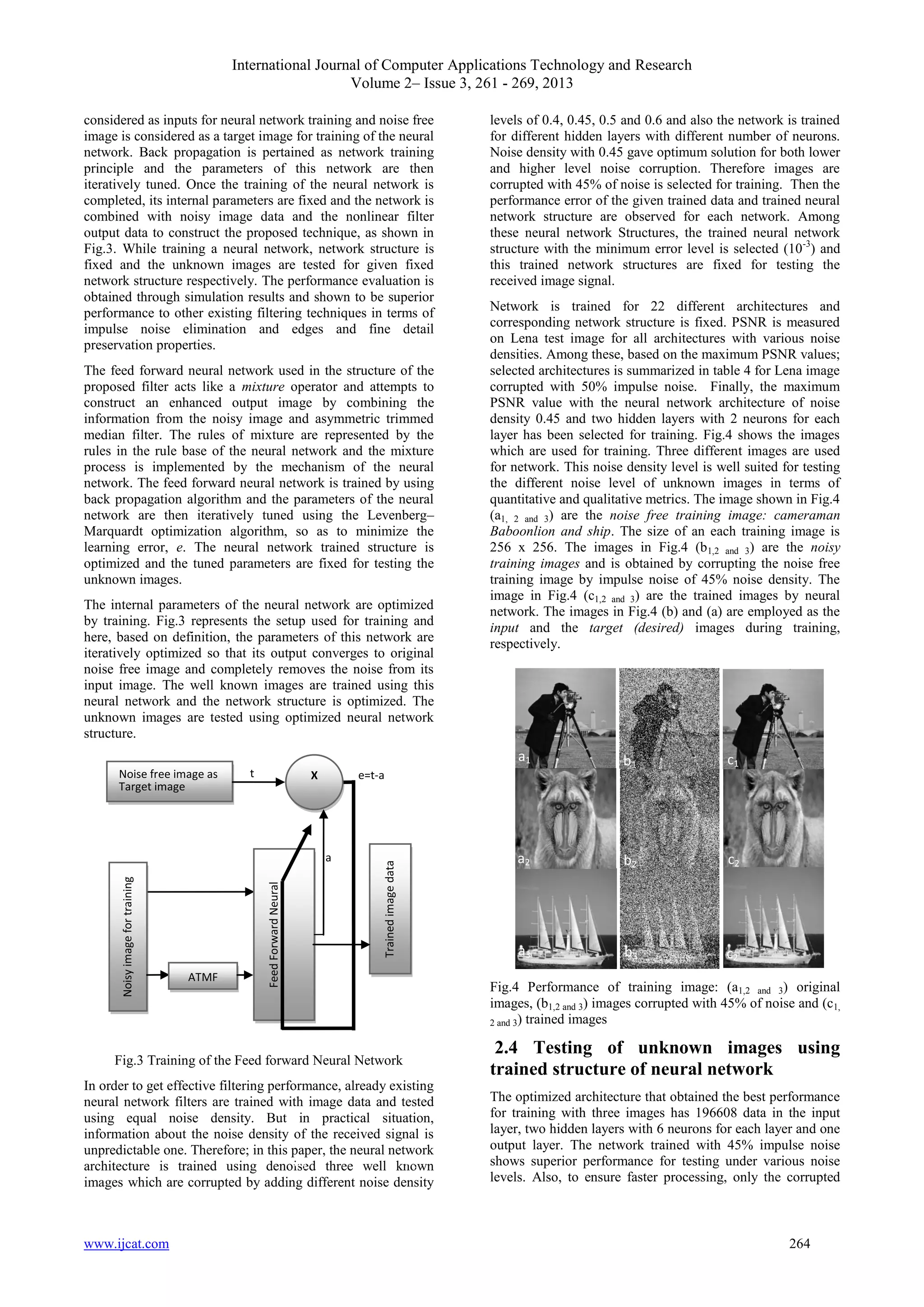 Random Valued Impulse Noise Elimination using Neural Filter | PDF