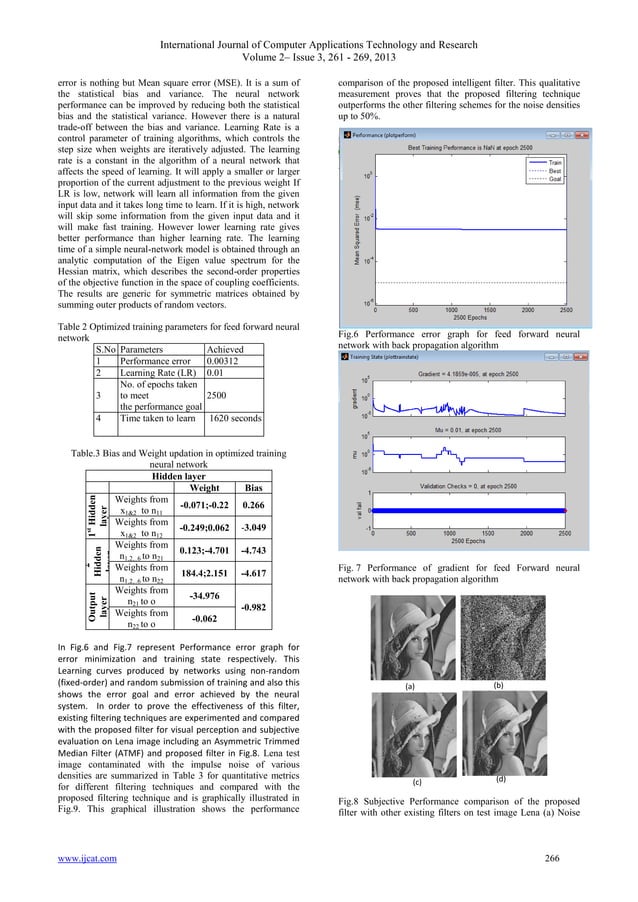Random Valued Impulse Noise Elimination using Neural Filter | PDF