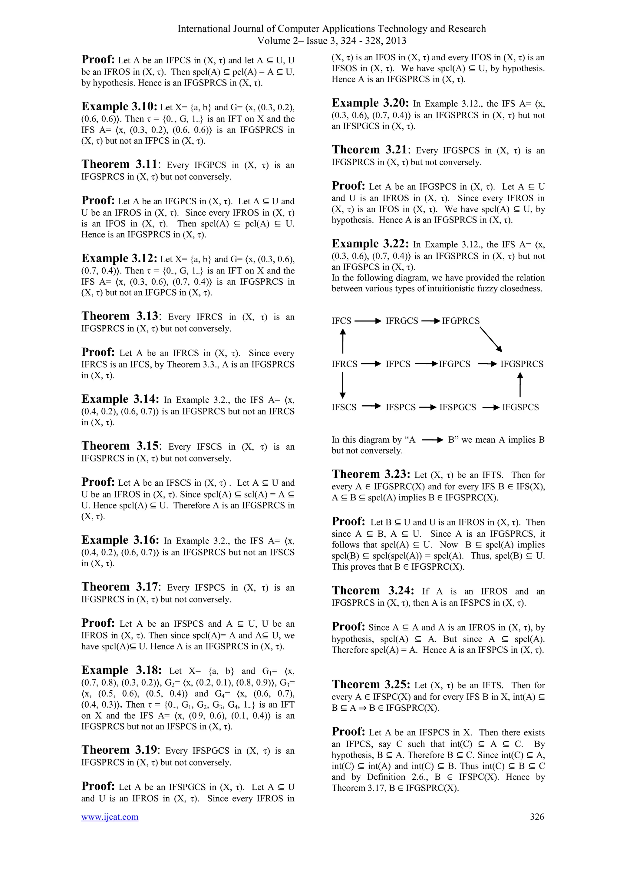 Generalized Semipre Regular Closed Sets in Intuitionistic Fuzzy Topological Spaces | PDF
