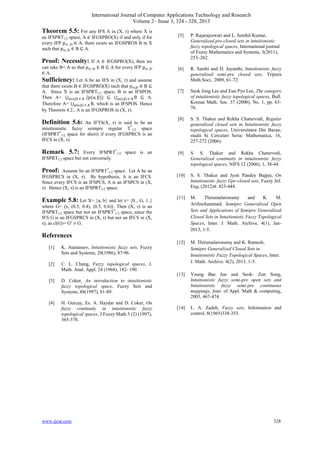 Generalized Semipre Regular Closed Sets in Intuitionistic Fuzzy Topological Spaces | PDF