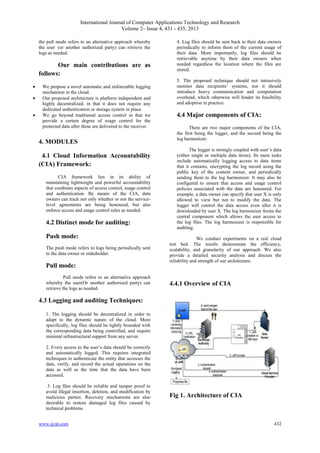 Accountability in Distributed Environment For Data Sharing in the Cloud | PDF