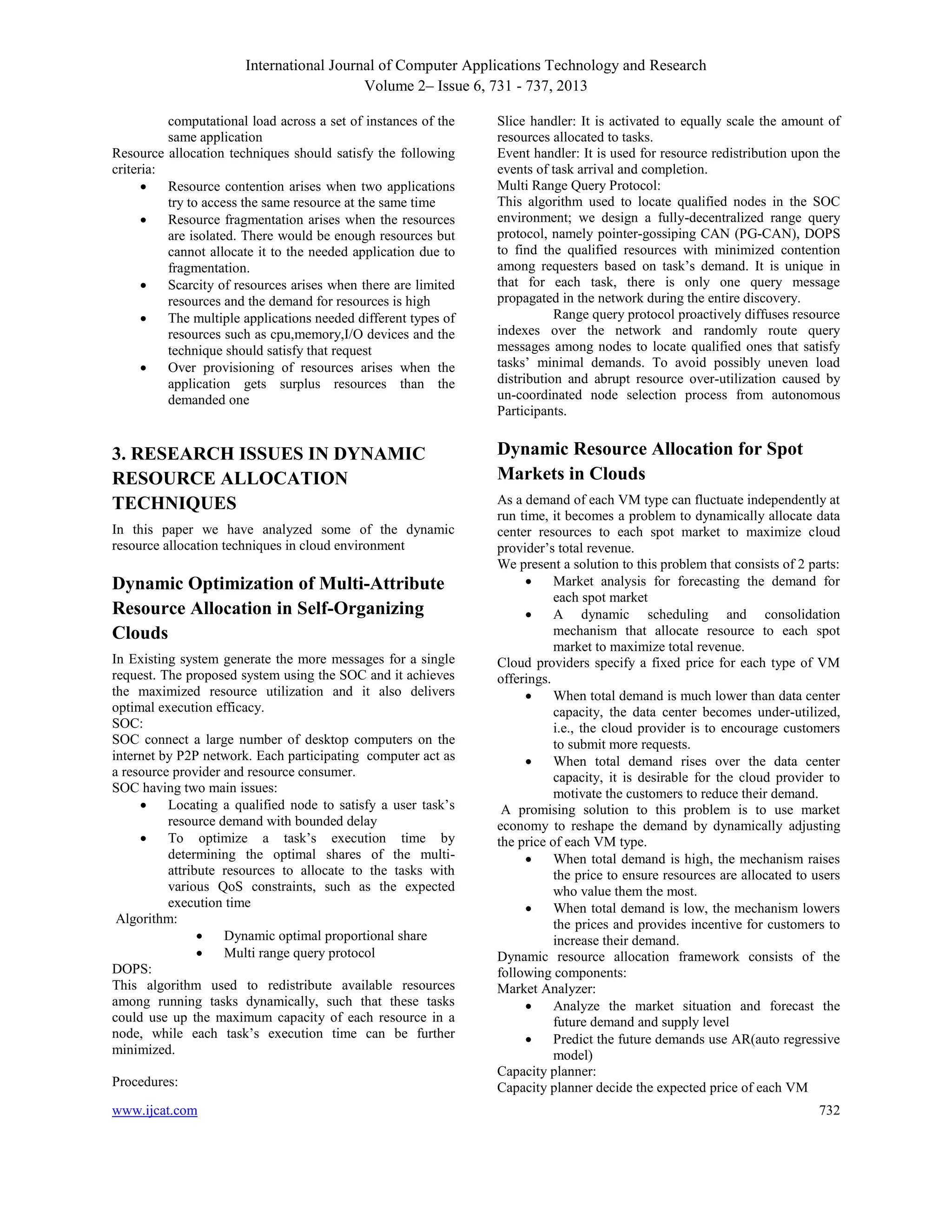 Survey on Dynamic Resource Allocation Strategy in Cloud Computing Environment | PDF