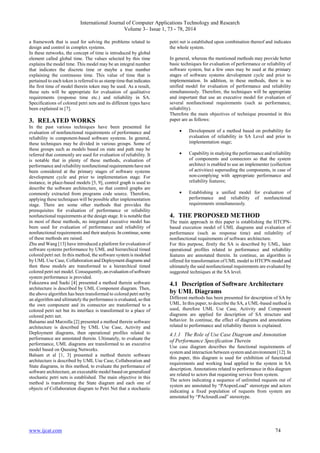 Modeling and Evaluation of Performance and Reliability of Component-based Software Systems using ...