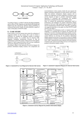 Modeling and Evaluation of Performance and Reliability of Component-based Software Systems using ...