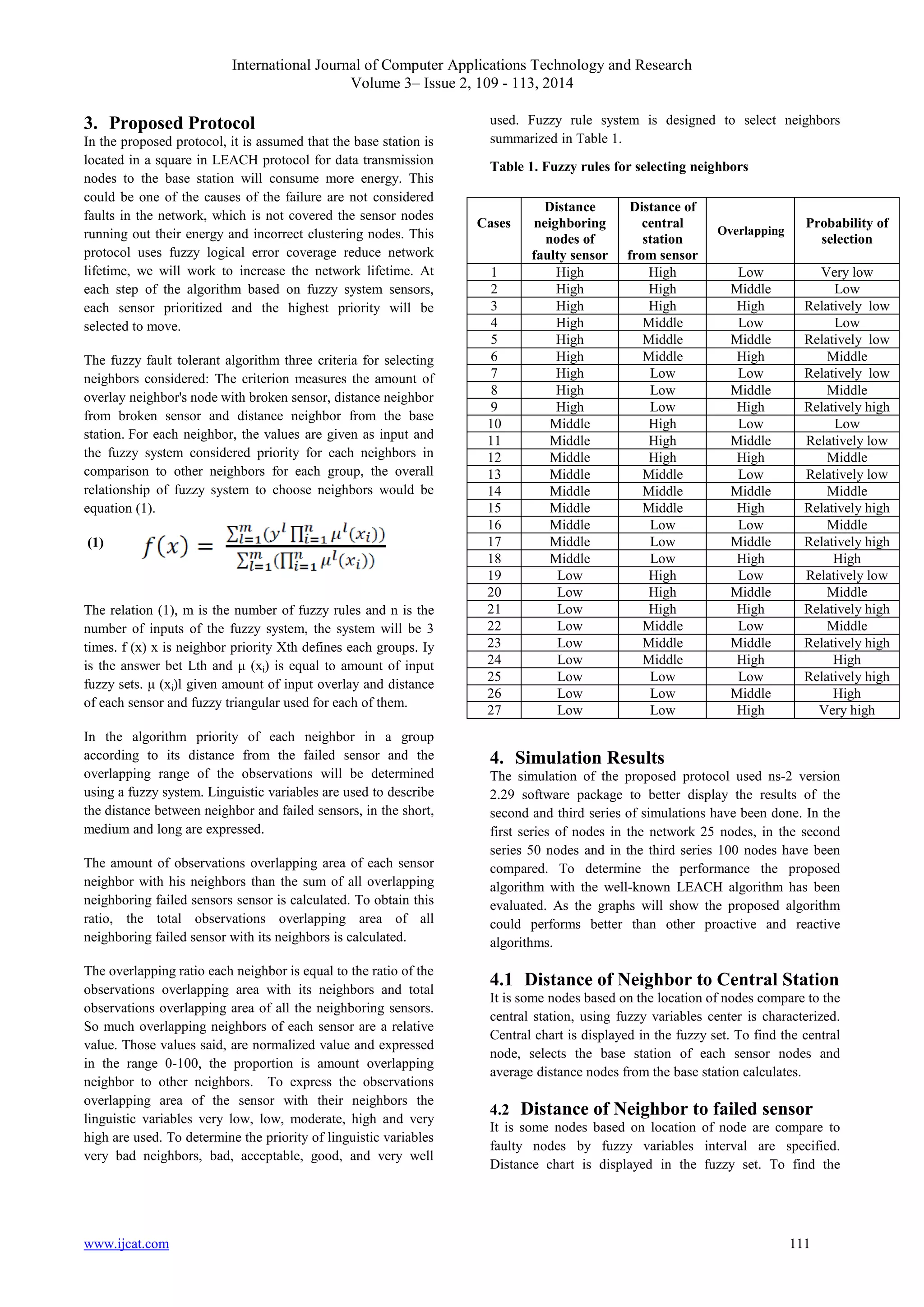 A New Method for Reducing Energy Consumption in Wireless Sensor Networks using Fuzzy Clustering ...