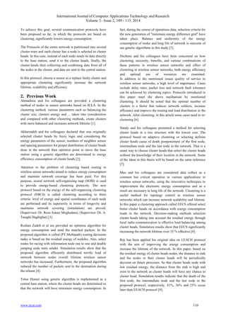 A New Method for Reducing Energy Consumption in Wireless Sensor Networks using Fuzzy Clustering ...