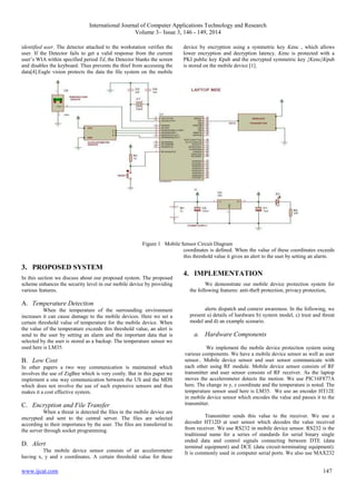 Mobile Device Protection Using Sensors | PDF | Internet of Things ...
