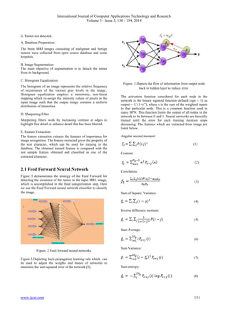 Brain Tumor Detection Using Artificial Neural Network Fuzzy Inference System (ANFIS) | PDF