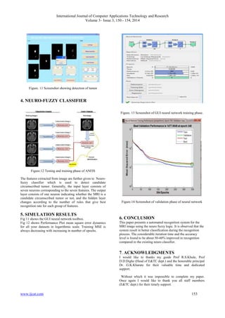 Brain Tumor Detection Using Artificial Neural Network Fuzzy Inference System (ANFIS) | PDF