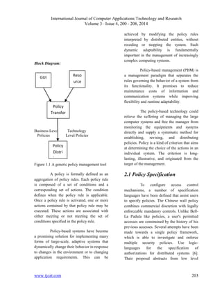 AUTHENTICATE SYSTEM OBJECTS USING ACCESS CONTROL POLICY BASED MANAGEMENT | PDF