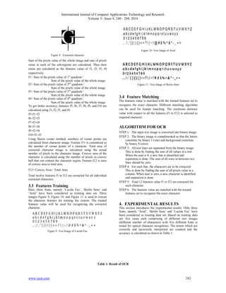 Optical Character Recognition from Text Image | PDF