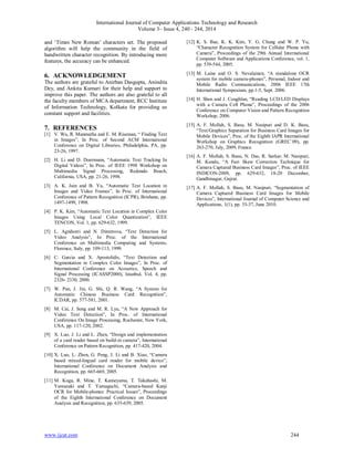 Optical Character Recognition from Text Image | PDF