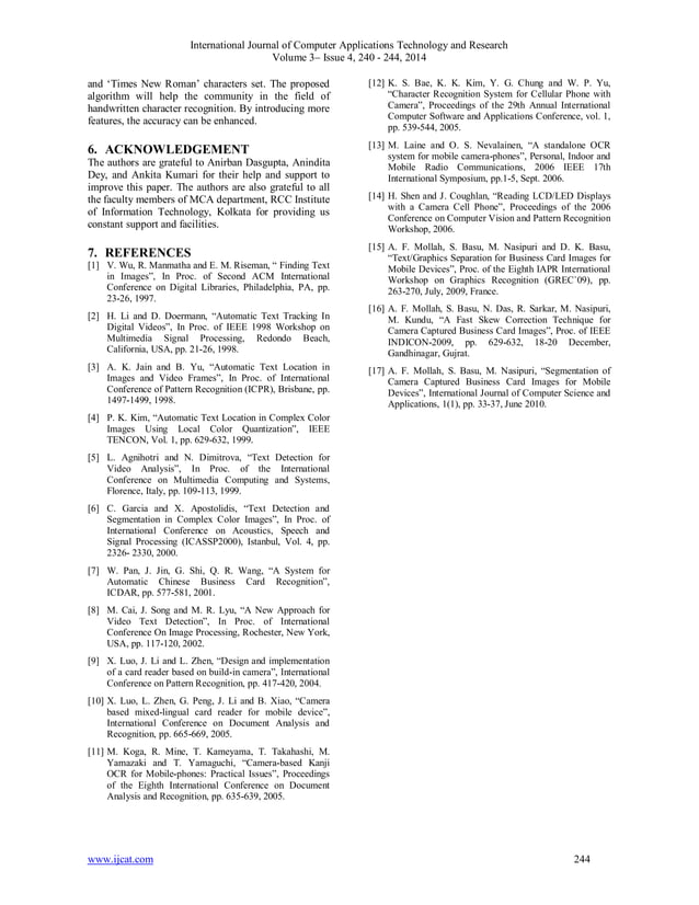 Optical Character Recognition From Text Image Pdf