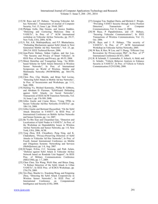 A Study of Sybil and Temporal Attacks in Vehicular Ad Hoc Networks ...