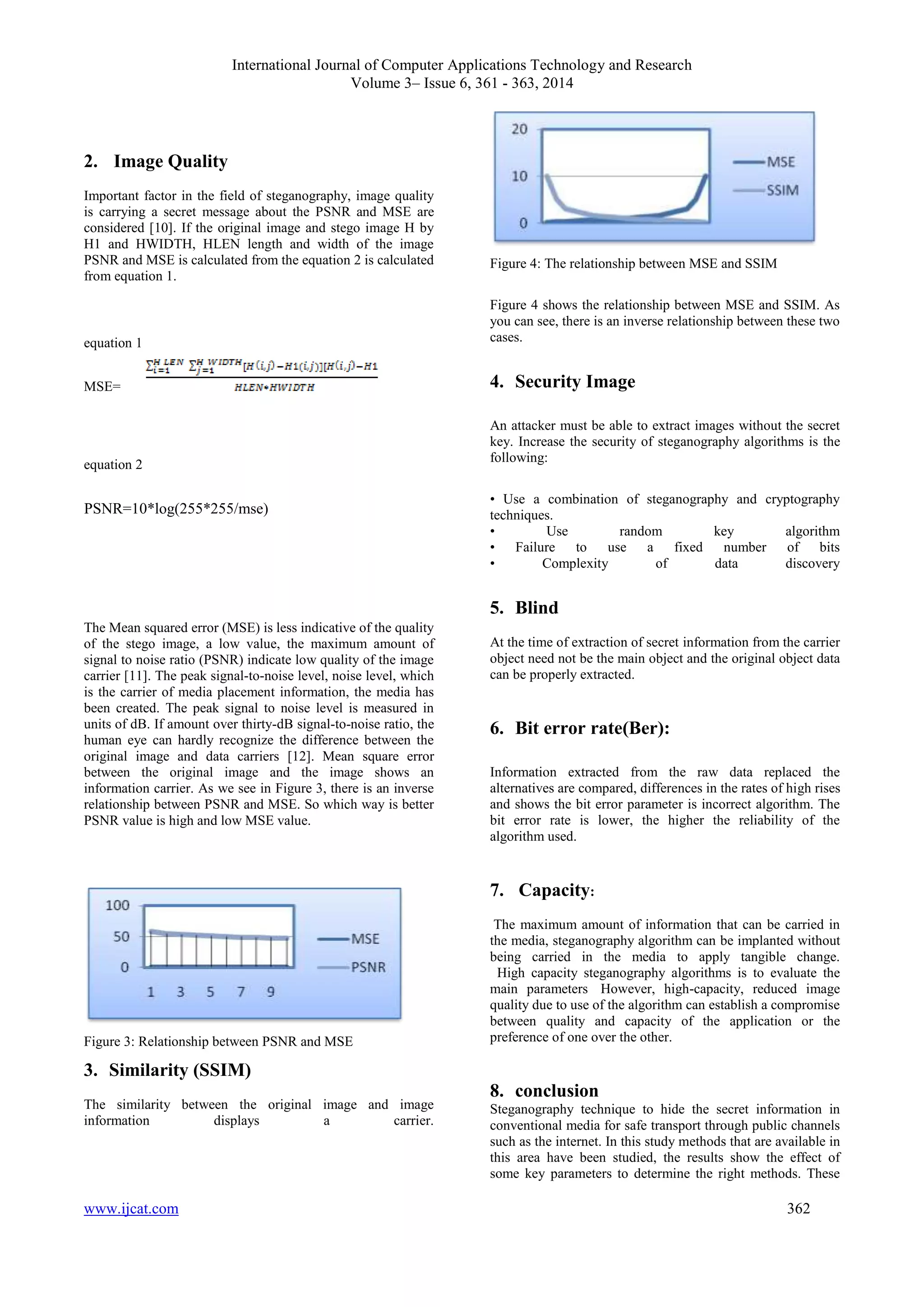 Effective Parameters of Image Steganography Techniques | PDF