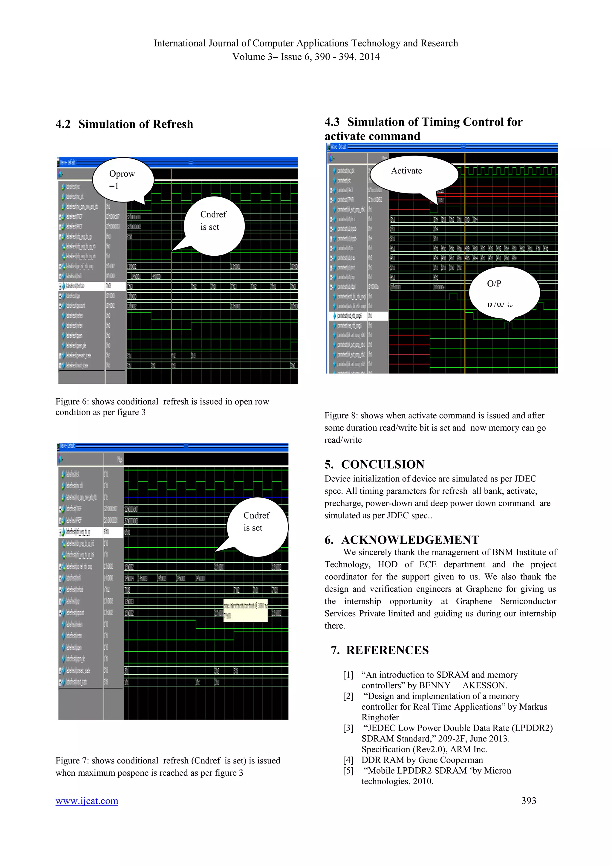 Design and Implementation of Refresh and Timing Controller Unit for LPDDR2 Memory Controller | PDF
