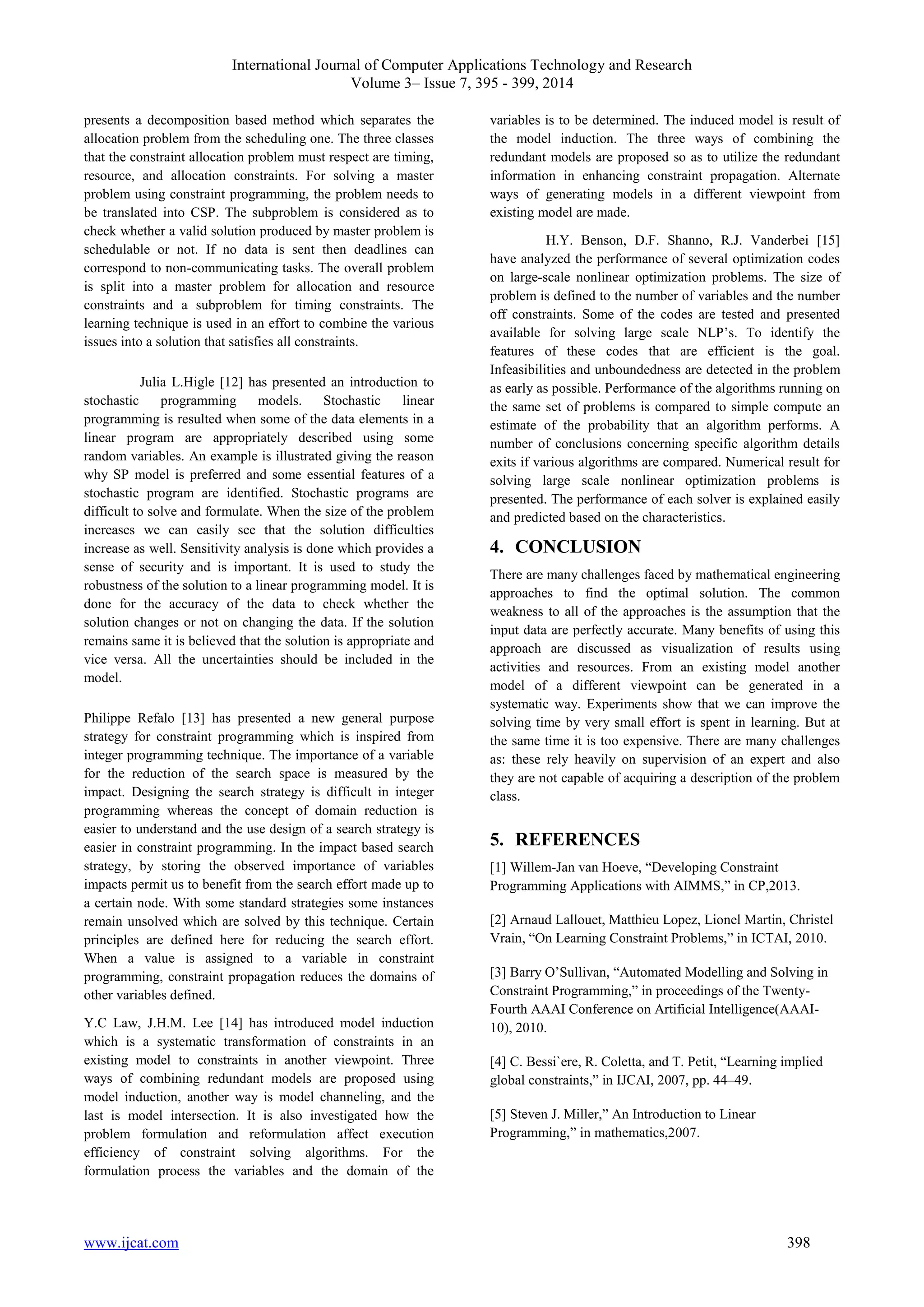 A Review of Constraint Programming | PDF | Programming Languages | Computing