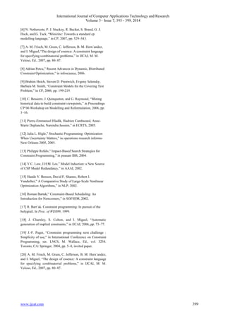 A Review of Constraint Programming | PDF