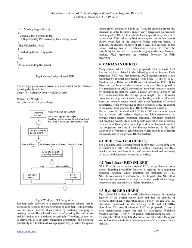 RED: A HIGH LINK UTILIZATION AND FAIR ALGORITHM | PDF | Computer Networking | Computing