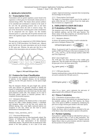 Particle Swarm Optimization for Gene cluster Identification | PDF