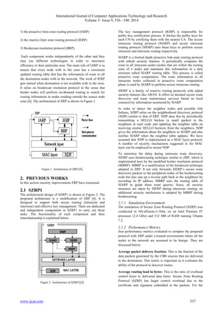 Security improvements Zone Routing Protocol in Mobile Ad Hoc Network | PDF