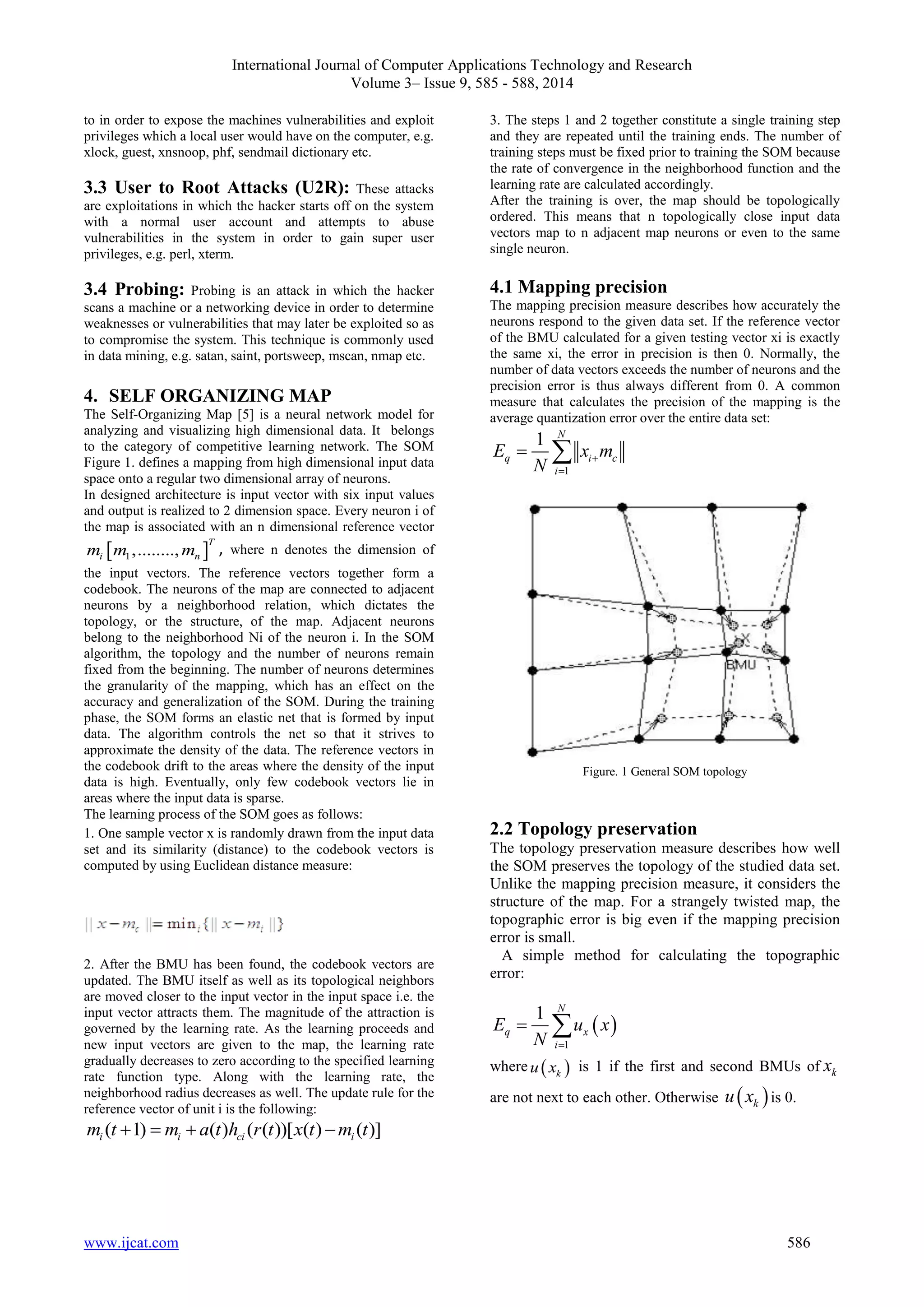 Intrusion Detection System Using Self Organizing Map Algorithms | PDF