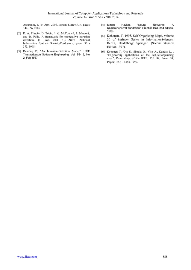 Intrusion Detection System Using Self Organizing Map Algorithms | PDF