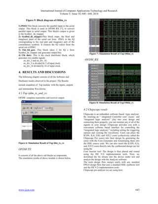 VHDL Implementation of FPGA Based OFDM Modem for Wireless Applications ...