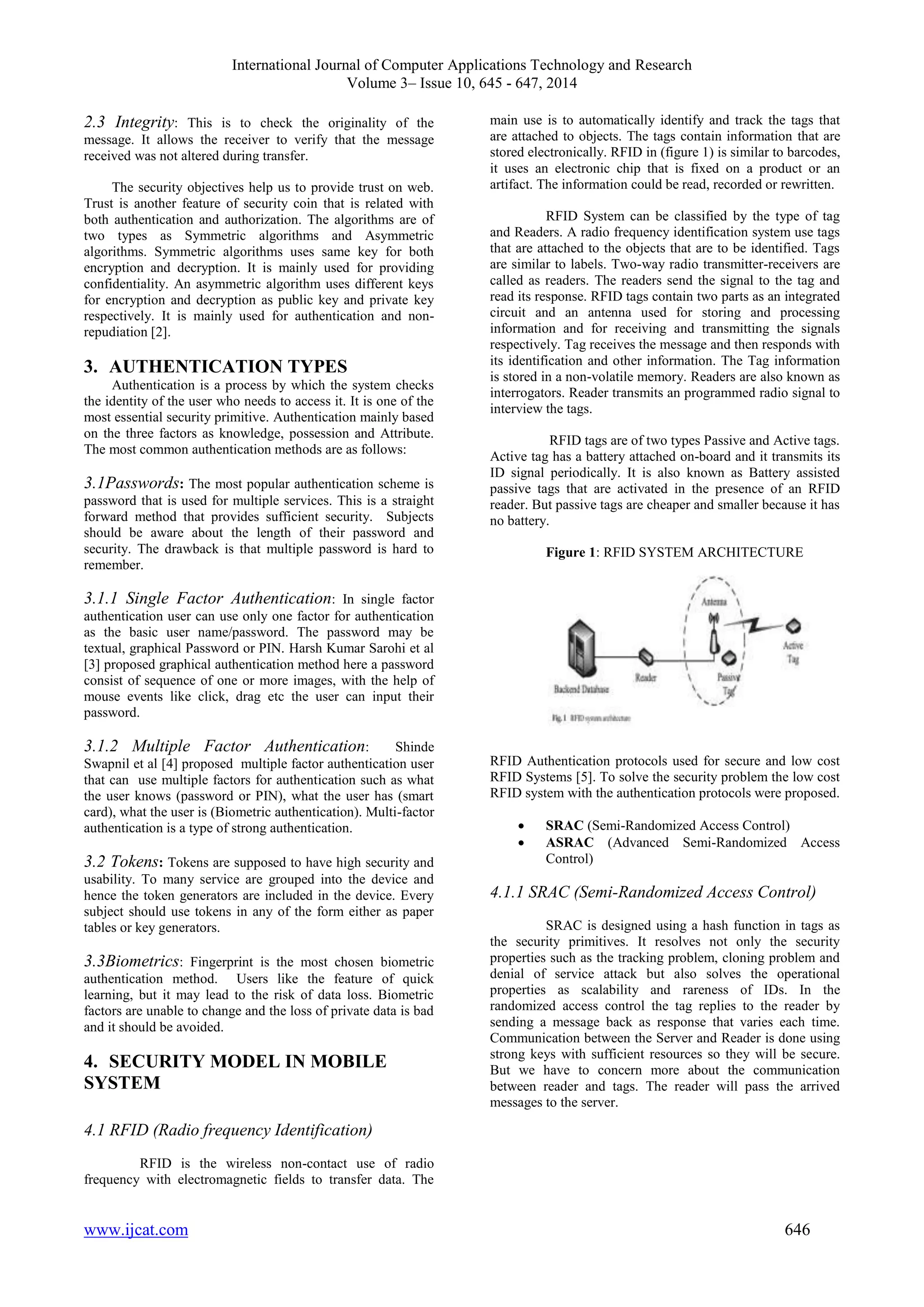 A Review Study on Secure Authentication in Mobile System | PDF | Free ...