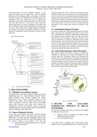 Ensure Security and Scalable Performance in Multiple Relay Networks | PDF