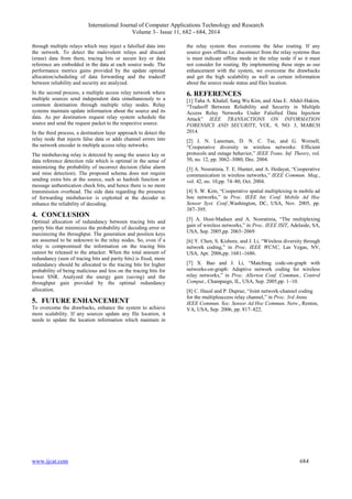 Ensure Security and Scalable Performance in Multiple Relay Networks | PDF