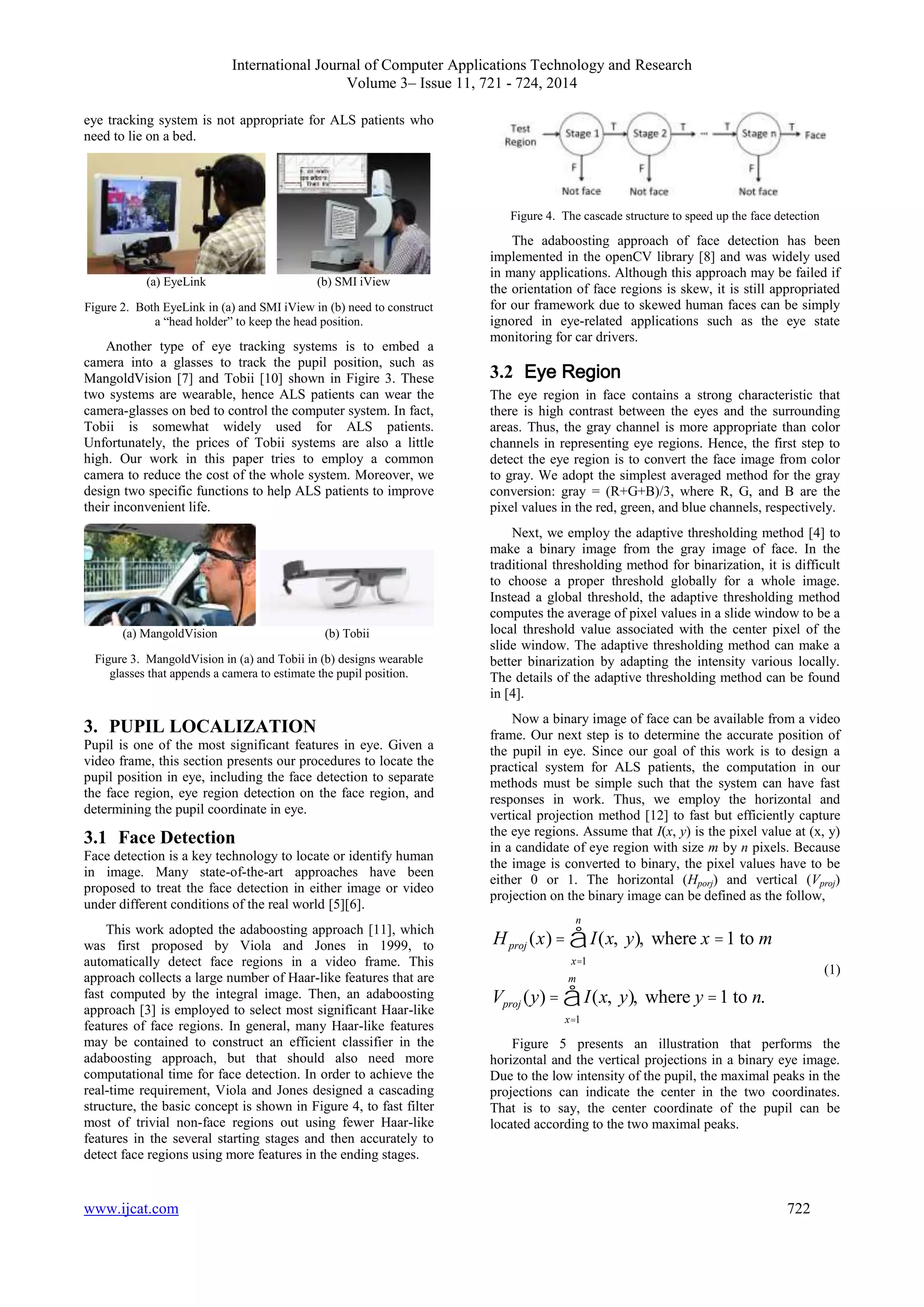 Assistive System Using Eye Gaze Estimation for Amyotrophic Lateral Sclerosis Patients | PDF