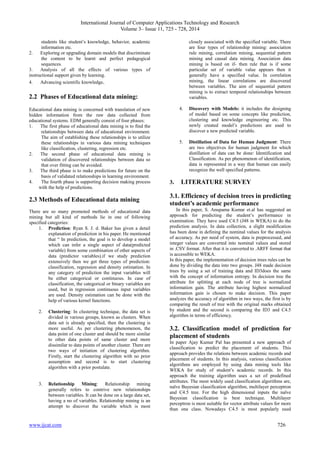 A Survey on the Classification Techniques In Educational Data Mining | PDF
