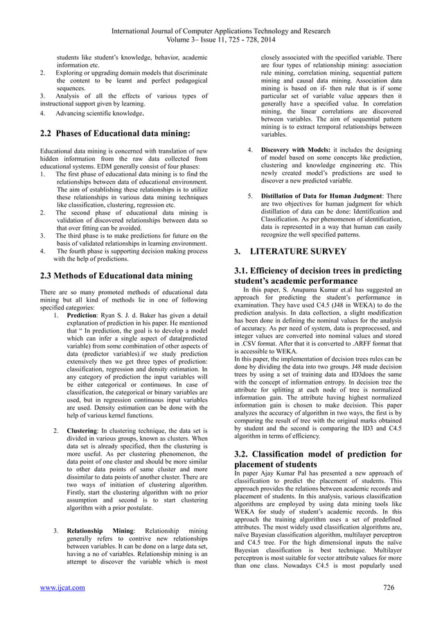 A Survey on the Classification Techniques In Educational Data Mining | PDF