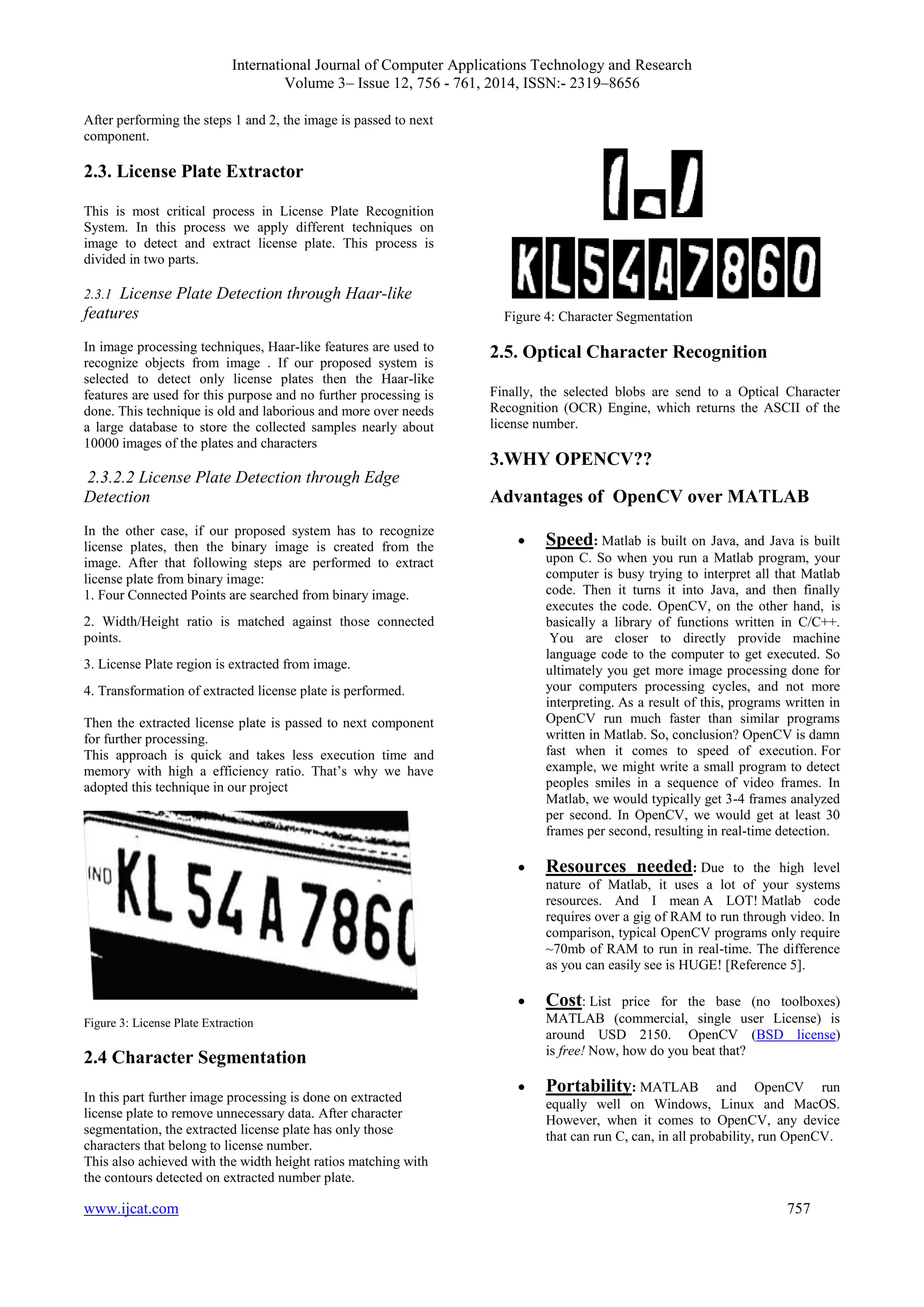 Automatic License Plate Recognition using OpenCV | PDF